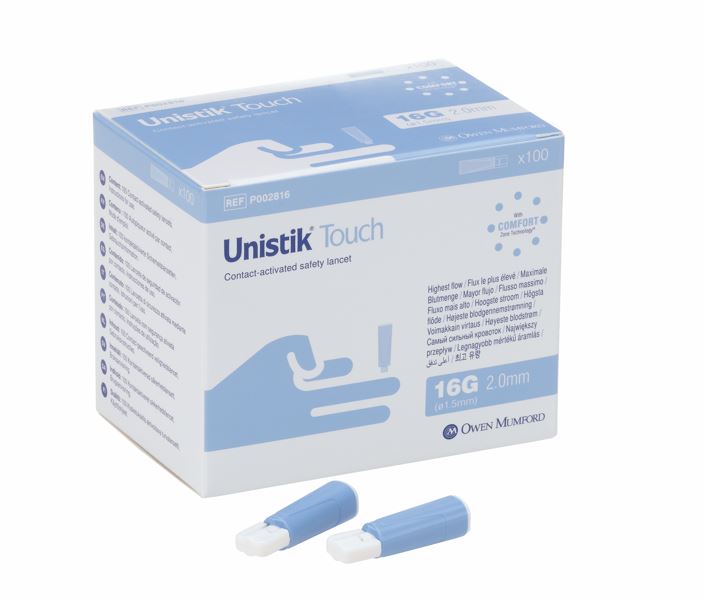 Unistik Touch 16G (For large blood volumes) – Medical Shop UK